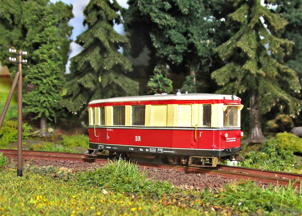 Modellbau - Mal etwas Schmalspuriges - Der ehem. Triebwagen GHE T1 als Gerätewagen (187 001-3 ...